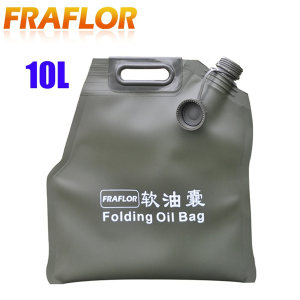 10L Portable Folding Petrol Cans Spare Oil Storage Fuel Tank Gasoline ...