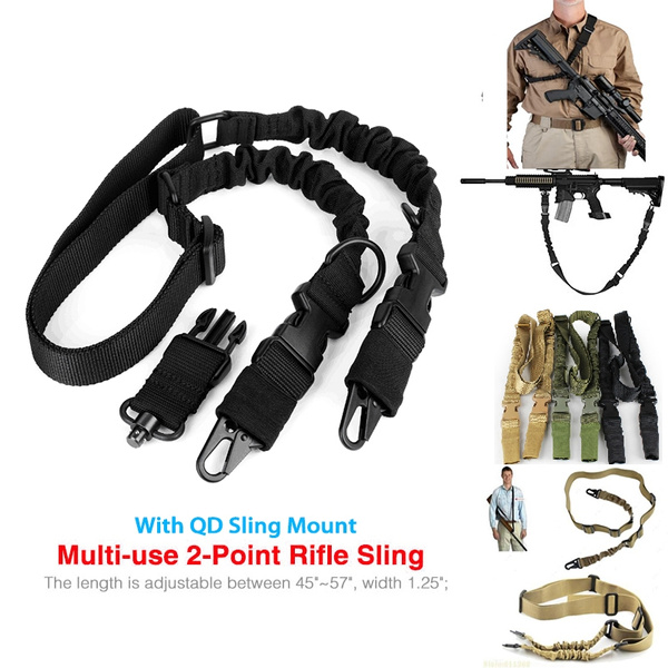High Qualitly Adjustable Multi-use Rifle Sling 2 Point Black Rifle ...