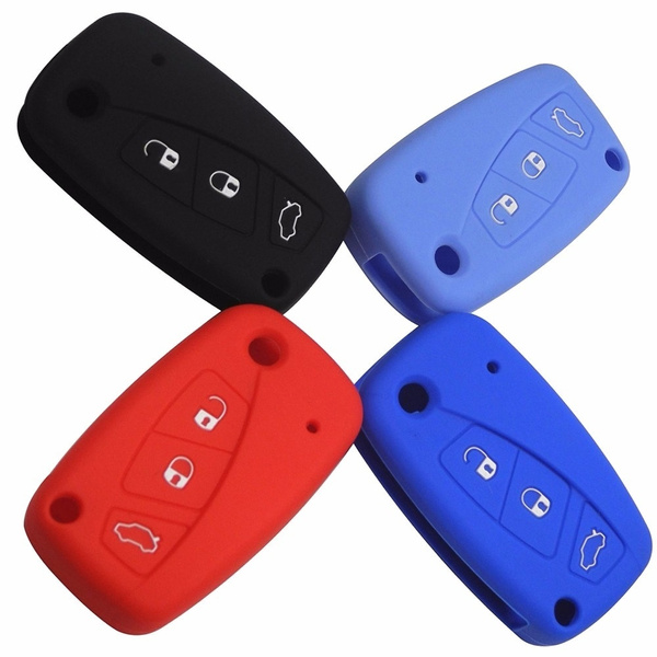 Silicone Case Car Key Cover for Fiat Panda Stilo Punto Doblo Grande ...