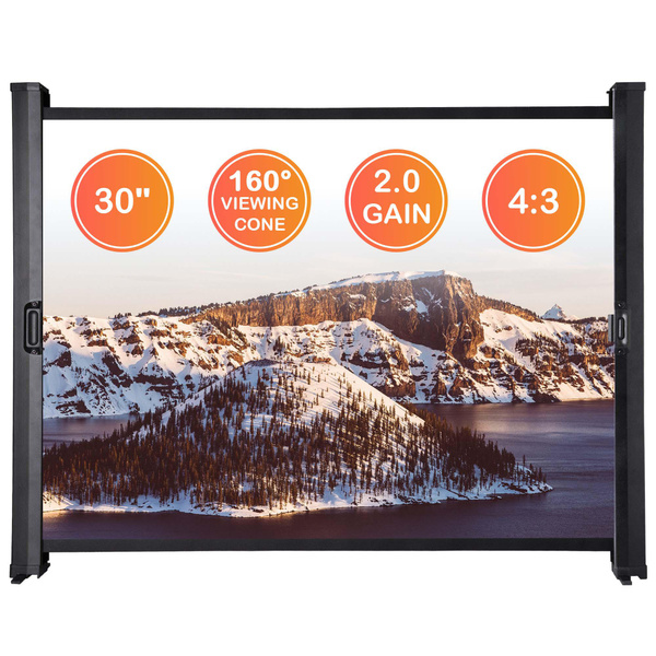 Yescom 30" 4:3 Mini Projector Screen Projection Screen Tabletop w ...