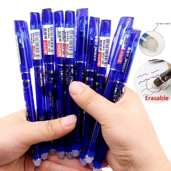 3Pcs/Set Erasable Gel Pen Black Blue Red Dark Blue Ink Magic Writing ...