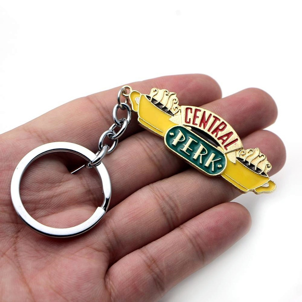 1 Pcs Keychain Friends TV Show Jewelry Central Perk Coffee Time Key ...