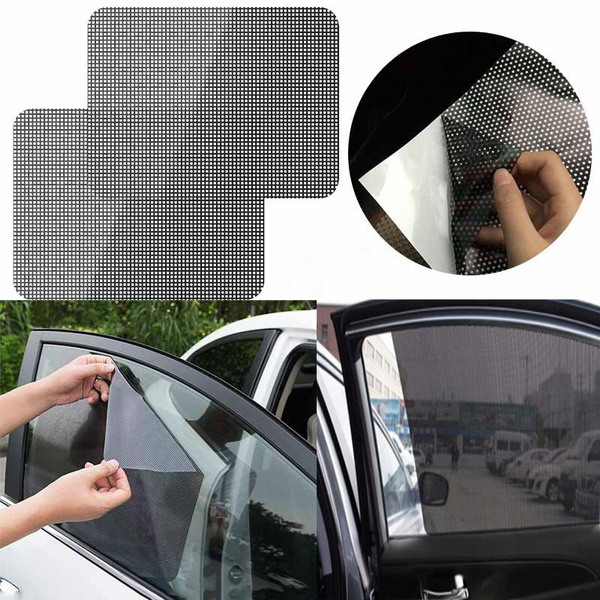 UV Protection Side Car Sun Shade PVC Stickers Auto Static Cling Visor ...