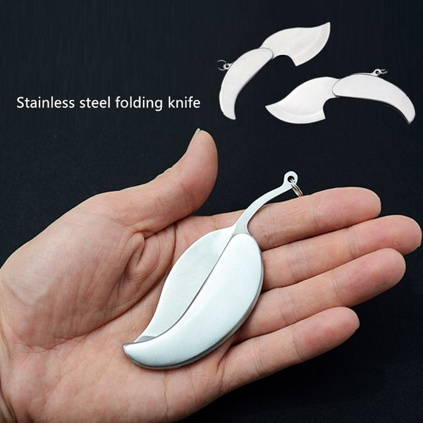 Leaf Knife Outdoor Stainless Steel Tool Leaf Knife Personality Fashion ...