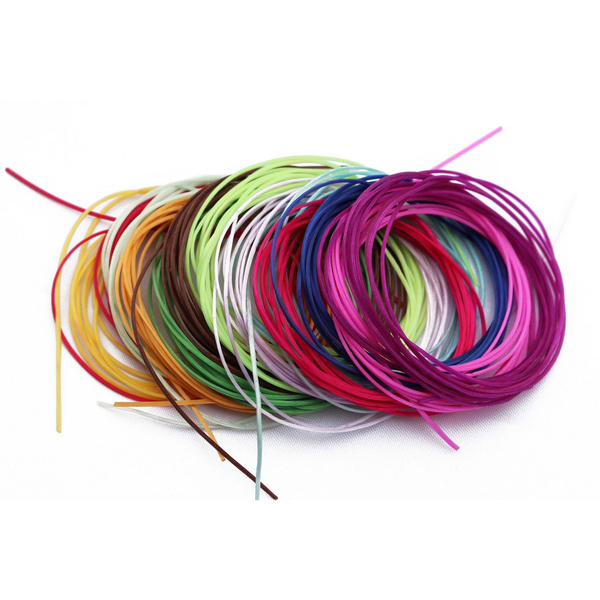 16 packs Flat Elastic Stretchy Floss Flexible String Worm Flies ...