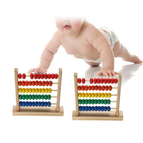 New Children Wooden Bead Abacus Counting Number Educational Calculating ...