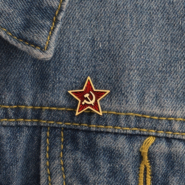 Hammer Sickle Communist Brooch Soviet Badge and Symbol Brooch Soviet ...