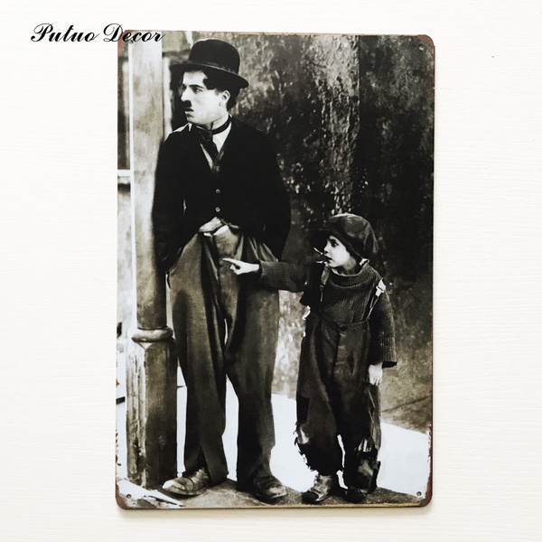 Film Artist Charlie Chaplin Vintage Poster Metal Tin Sign Retro ...