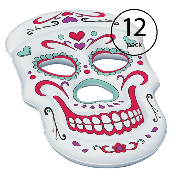 Swimline Giant Inflatable 62-Inch Sugar Skull Swimming Pool Raft (12 ...