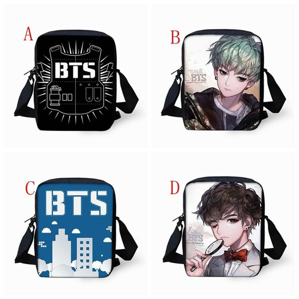 New Kpop BTS Bangtan Boys Messenger Bag For Women Men JUNG KOOK JHOPE ...