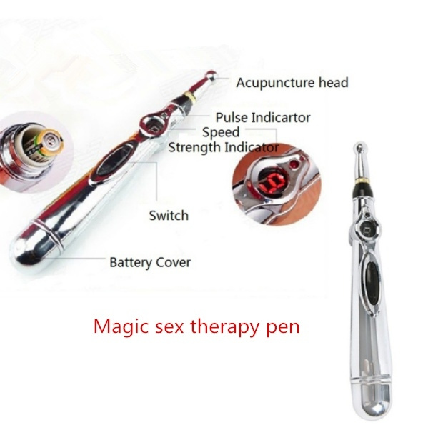 Couple Sex Toy Electric Massage Pen Therapy Magic LCd Energy Pen Massager Product without ...