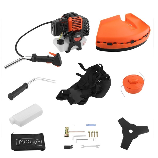 Heavy Duty Petrol Strimmer Grass Bush Cutter Whipper Sniper With Blades ...