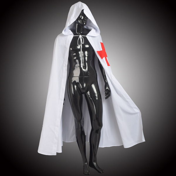 Medieval Reenactment Hospitaller Crusader Cross Cape White Costume | Wish