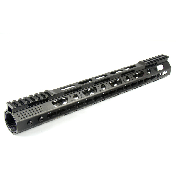 15" Inch Super Slim Light KEYMOD Aluminum FREE FLOAT Handguard Nut .223 ...