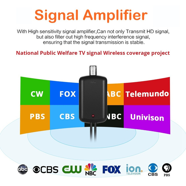 Digital Satellite Ground Wave HDTV TV Antenna New Lamp Amplifier | Wish