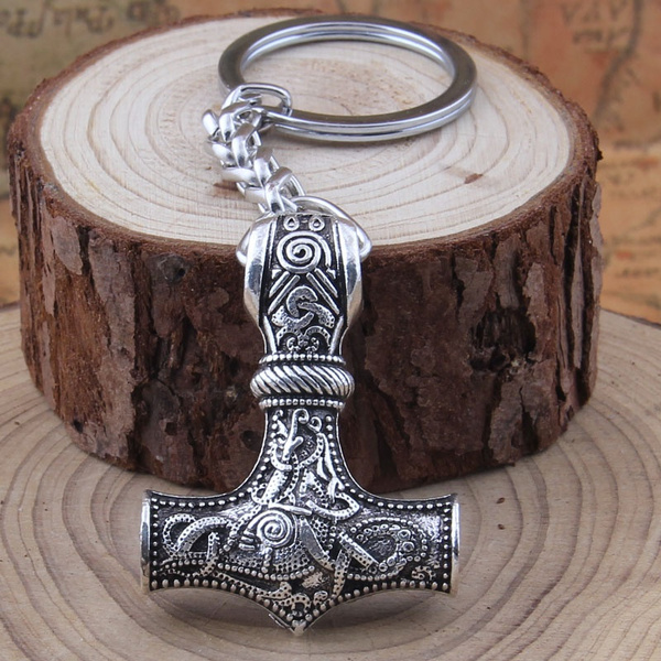 Large Norse Viking Thor's Hammer Mjolnir Pendant key chains | Wish