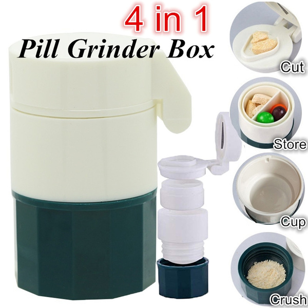 4 in 1 Multifunction Portable Pill Pulverizer Grind Medicine Cut ...