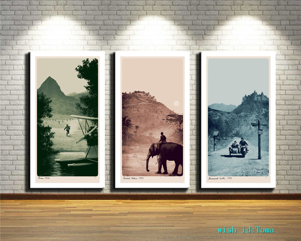 indiana jones,Matt Ferguson ,Pankot Palace 3Pieces Home Decor HD Print ...