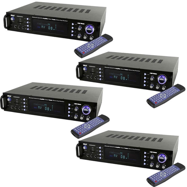 Pyle Home Theater Bluetooth Hybrid Pre Amplifier Stereo Receiver System (4 Pack) | Wish