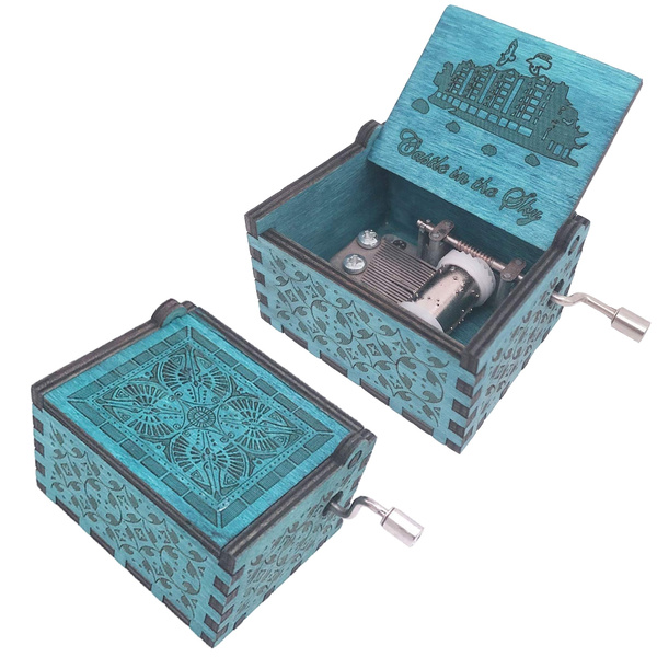 18 Notes Wooden Engraved Carry You from Anime Castle in the Sky Theme ...