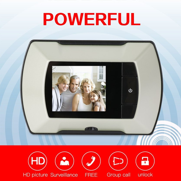 High Resolution 2.4 inch LCD Visual Monitor Door Peephole Peep Hole ...