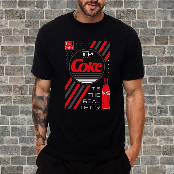 Coca-Cola Dots Japanese Logo The Real Thing Graphic T-Shirt | Wish