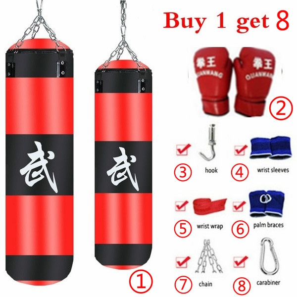7 Set/Pcs Training Fitness MMA Boxing Punching Bag Empty Sport Kick ...