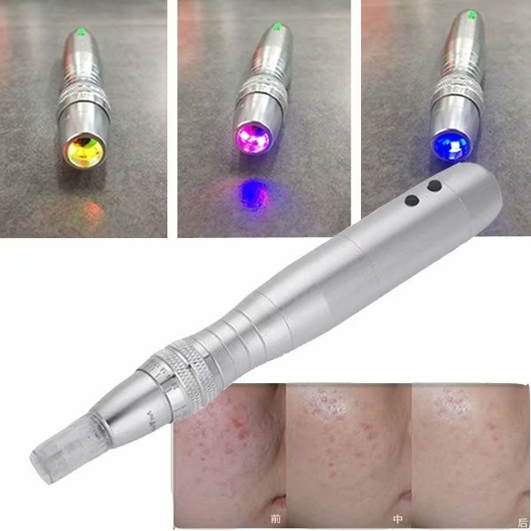 7 Color Electric Photon LED Light Nano Micro Needle Pen for Anti-aging ...