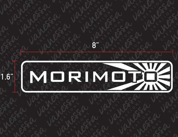 (2Pcs) MORIMOTO logo sticker vinyl decal | Wish