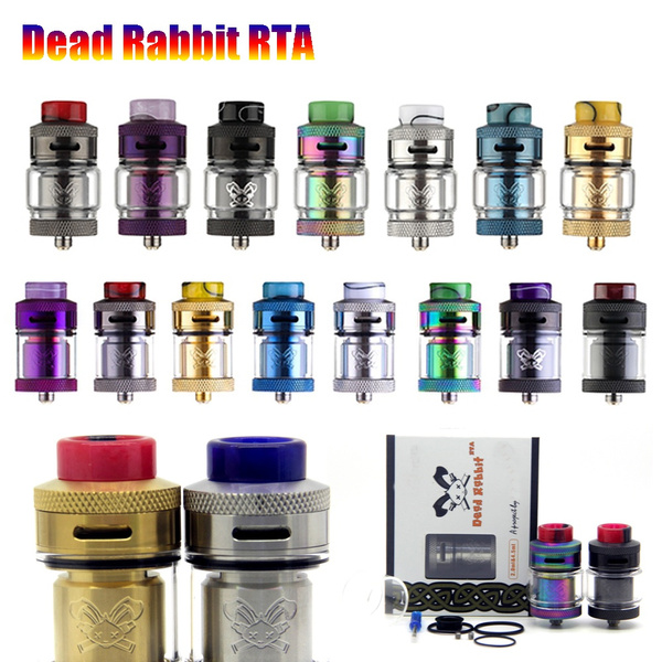 Top side airflow flavor Single/Dual Coil 510 pin Dead Rabbit RTA 25mm ...