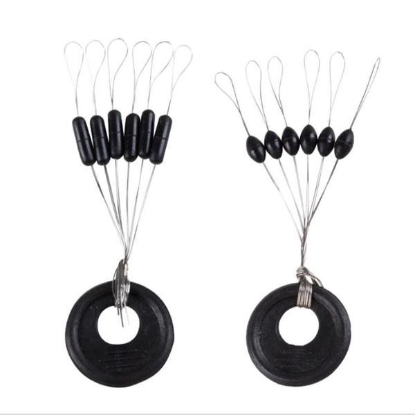 180 Pcs 30 Groups/Set Float Black Rubber Stopper Fishing Bobber Stopper ... 180 Pcs 30 Groups/Set Float Black Rubber Stopper Fishing Bobber Stopper ...