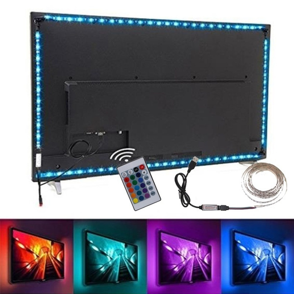 DC 5V USB 30 LED/m 5050 RGB Non Waterproof Flexible LED Strip Light TV ...