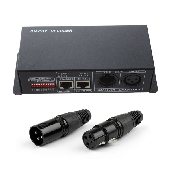 Led DMX controller 4 channels DC12-24V LED RGBW Controller DMX512 ...