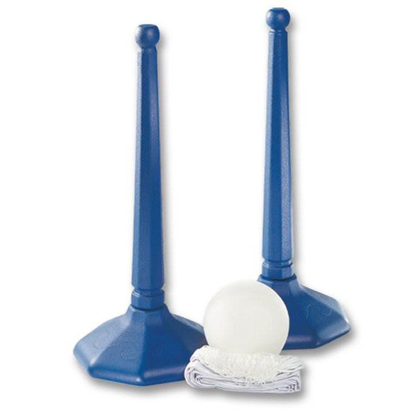 SwimWays Poolside 24' Volleyball Net Swimming Pool Water Game Set (6 ...