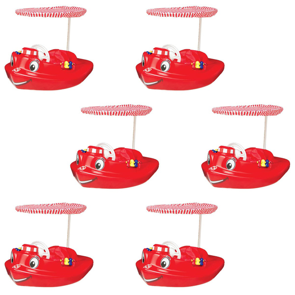SwimWays Plastic Molded Baby Swimming Pool Tug Boat Float w/ Canopy (6 ...
