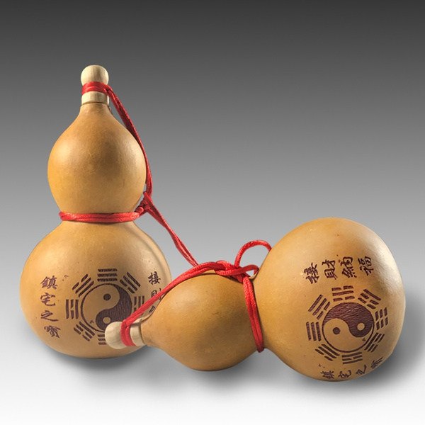 Fengshui Decor Gourd Bottle Wine Carry Gourd Good Luck Flagon Bagua Map ...