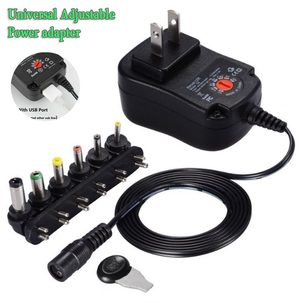 Universal Adjustable AC/DC Power adapter, 30W ,110-240V 3V,4.5V,5V,6V,7 ...