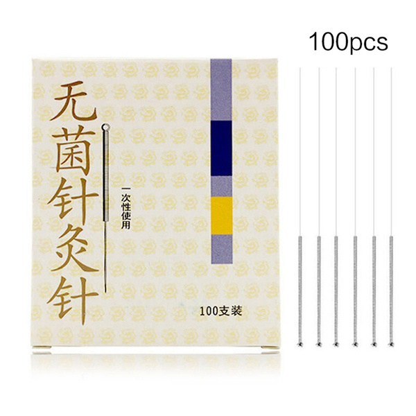 100Pcs/Box Single Use Disposable Acupuncture Sterile Needles | Wish