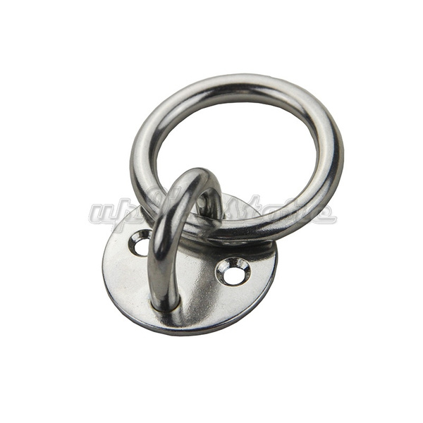 316 Stainless Steel Round Eye Plate 6mm / 1/4 Inch Eye Hook + Ring For ...