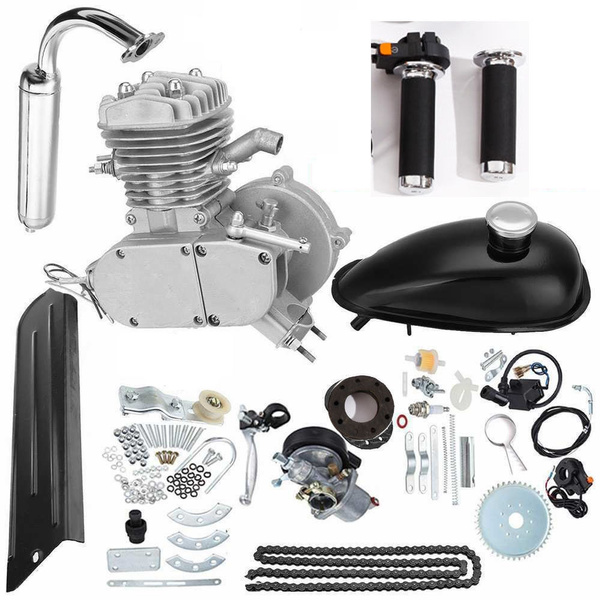 80cc 2-Stroke Cycle Engine Motor Kit Petrol Gas for Motorized Bicycle ...