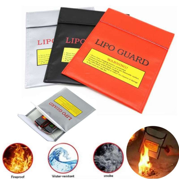LIPO SAFE LIPO GUARD Fireproof Battery Bags Important Document Storage ...