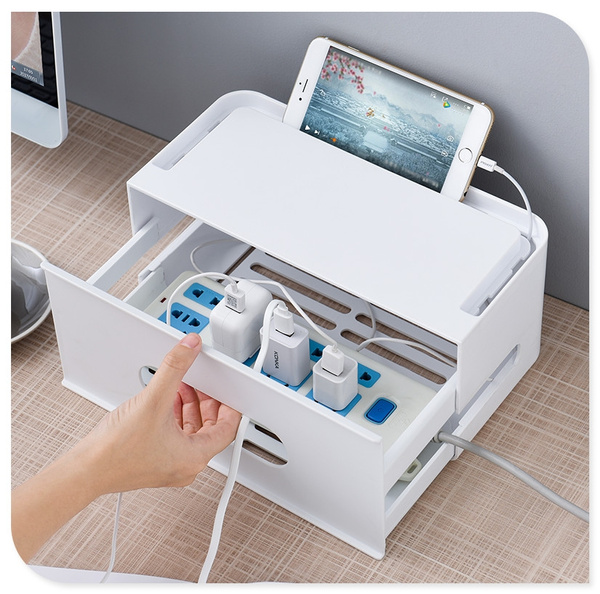 Office & Desk Storage Office Desk Organizer by ZBRANDS Hide Cords TV ...