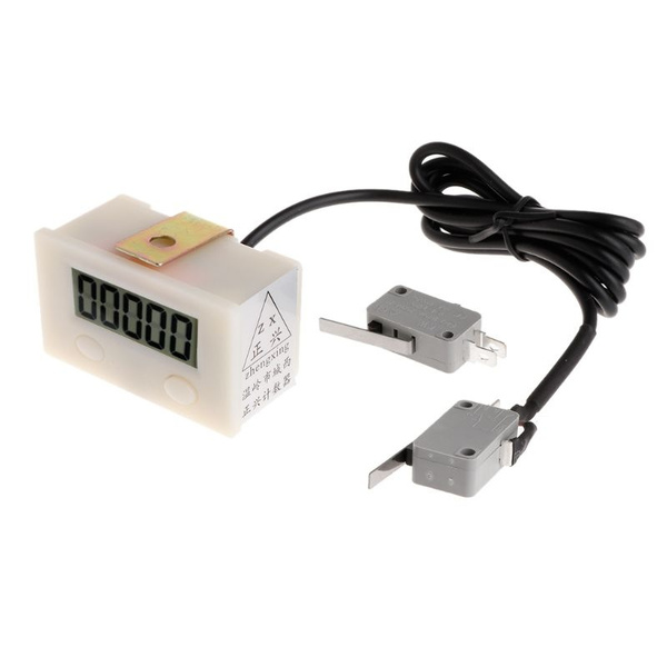 Digital 5 Digit LCD Electronic Punch Counter With Microswitch Reset ...