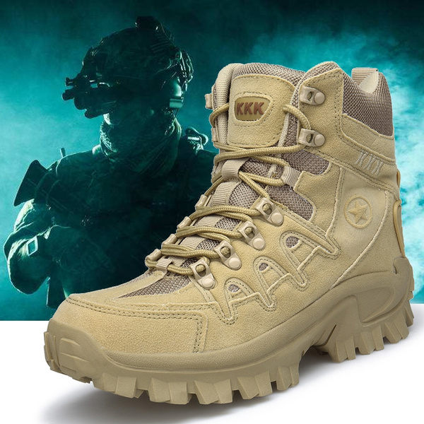 Men's Outdoor Lace-up Military Tactical Ankle Boots Ultra Combat Mid ...