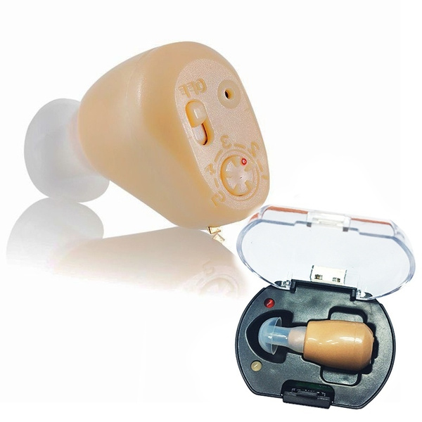 Mini Hearing Aid Adjustable Tone In Ear Digital Invisible Rechargeable ...