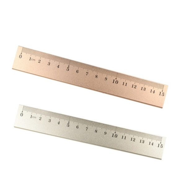 Rose Gold Silver Metal Bookmark Ruler Drawing Stencils DIY Graffiti ...