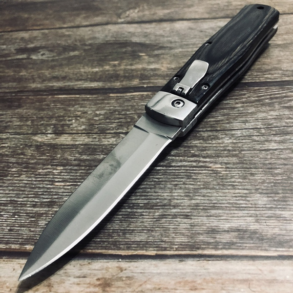 AUTOMATIC Tactical Spring Assist Knife Outdoor Army Hunting Camping ...