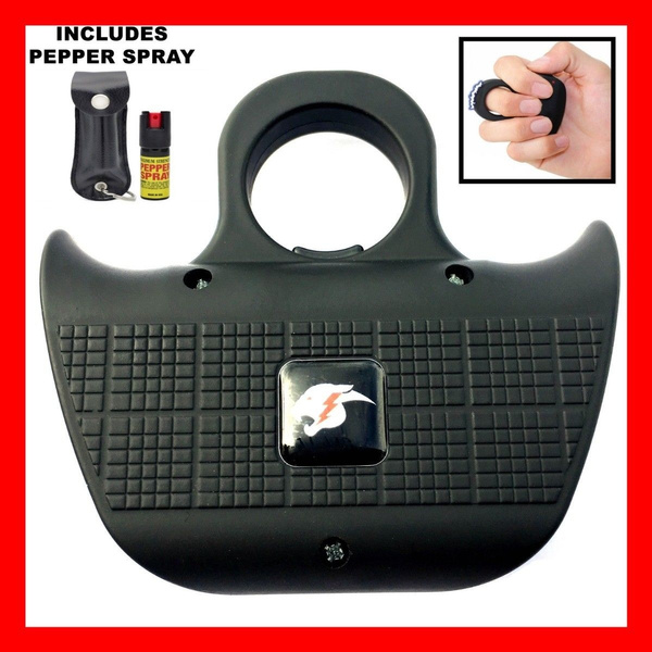 CHEETAH STING RING 18,000,000 STUN GUN TACTICAL SELF DEFENSE + PEPPER ...