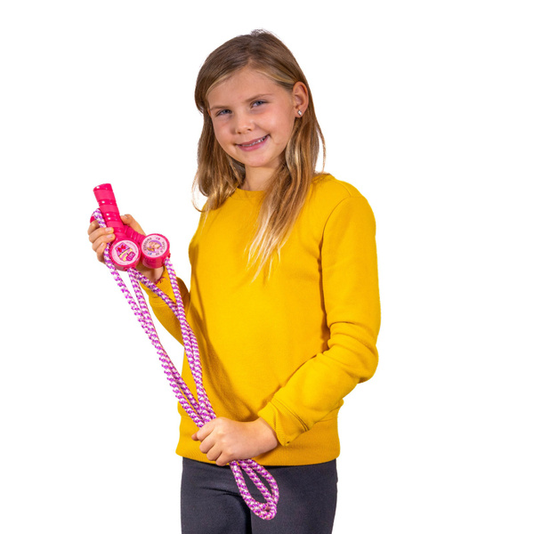 JoJo Siwa Girls Deluxe Jump Rope Molded Handles 7 Feet Promotes ...