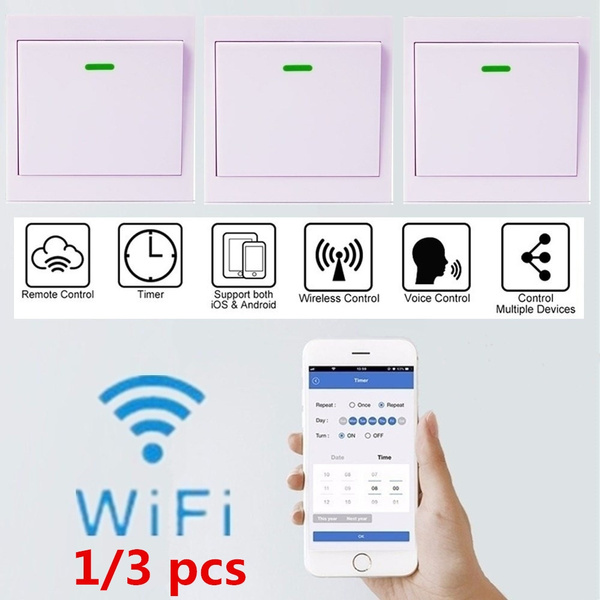 1/3 pcs Smart Wifi Wireless Switch Home Remote Control Intelligent ...